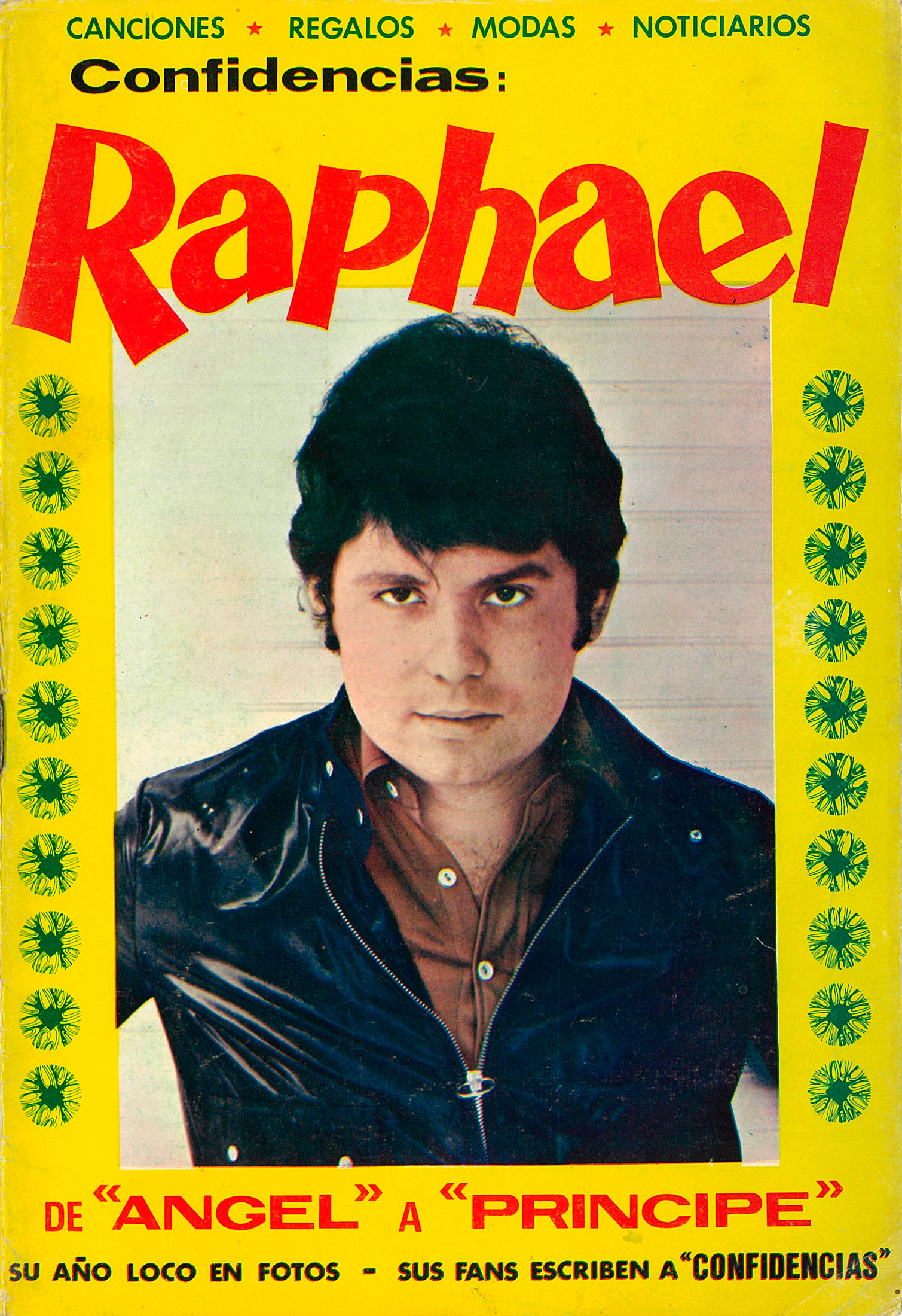 Cancionero Confidencias - Raphael de ángel a príncipe — El mundo de Raphael